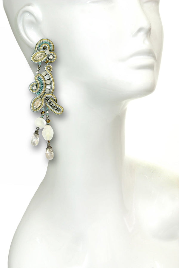 Moon Shadow Evening Earrings - Dori Csengeri Designer Jewelry EU